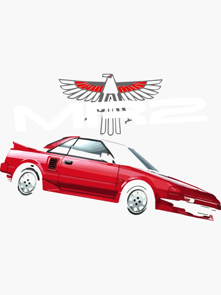 "Toyota Mr2 " Sticker for Sale by agiCatCo | Redbubble