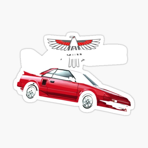 "Toyota Mr2 " Sticker for Sale by agiCatCo | Redbubble