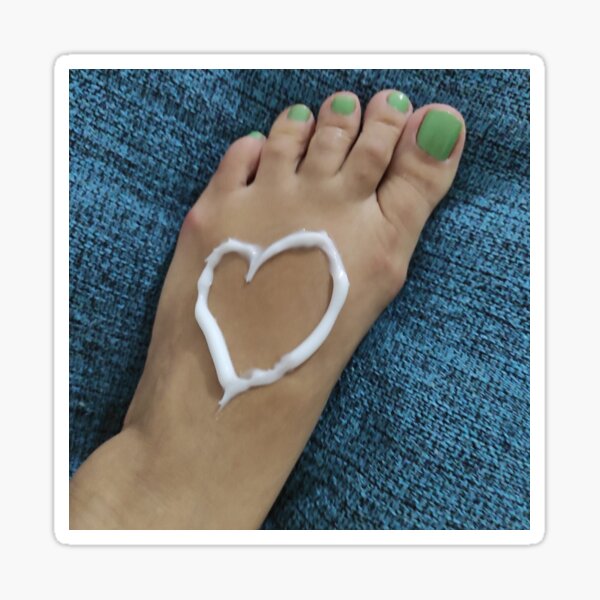 "Heart feet" Sticker for Sale by feetangel | Redbubble