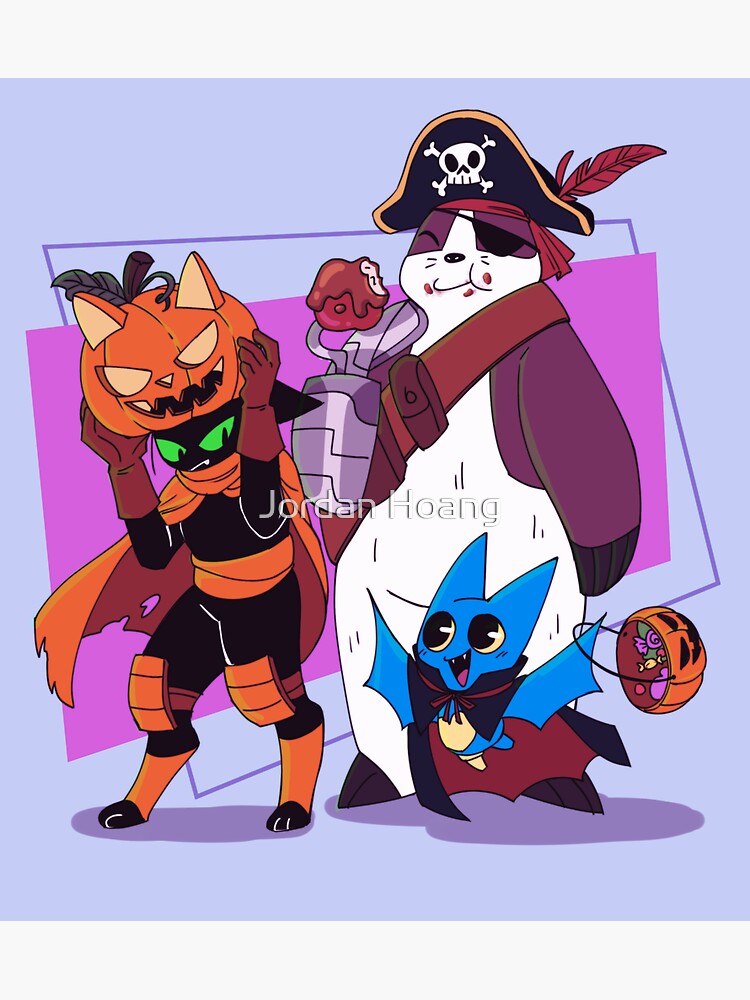 "Halloween Mao Mao" Sticker for Sale by Startakamura | Redbubble