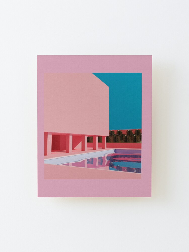 "Pink fever dream liminal space poster" Mounted Print for Sale by ...