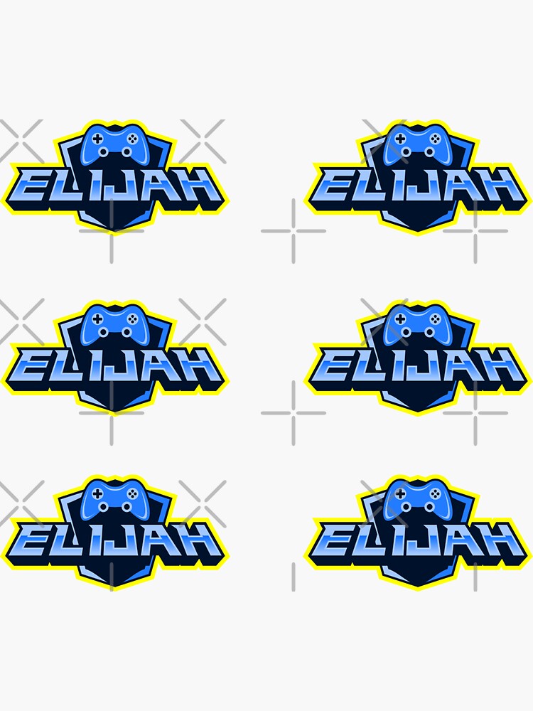 "Super logo Elijah gaming stickers" Sticker for Sale by mammajcreations ...