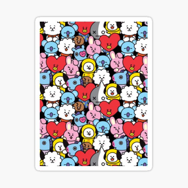 Bt21 Characters Stickers | Redbubble