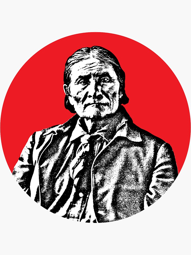 "Geronimo Stencil" Sticker for Sale by KJCasey1982 | Redbubble