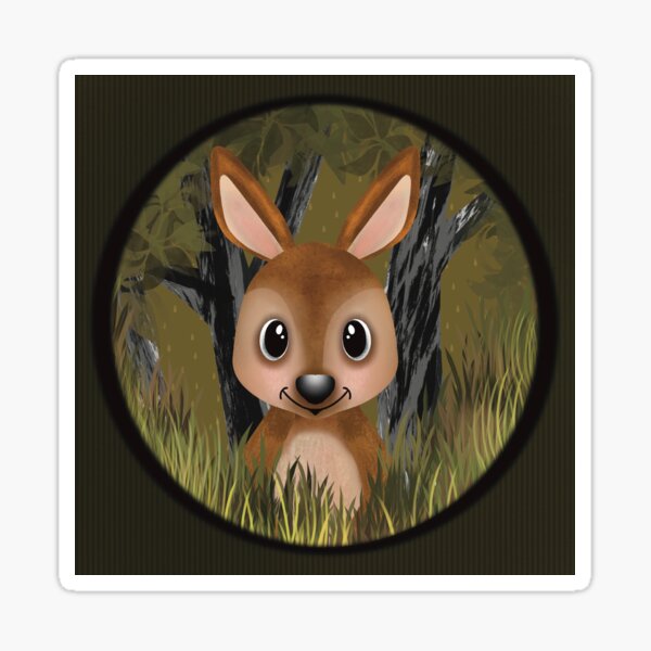 "Cute Joey" Sticker for Sale by ArtbyKJG | Redbubble