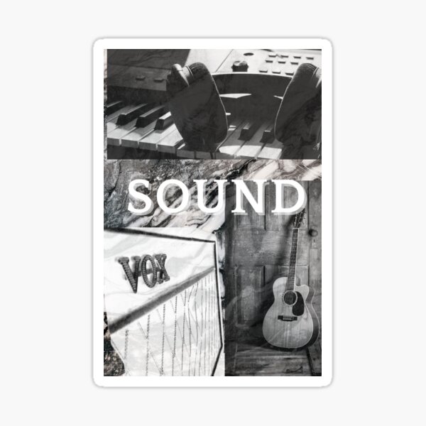 "sound" Sticker for Sale by Keithophervill | Redbubble