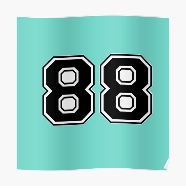 "Number 88 Lucky Number" Poster by animestoreGG | Redbubble