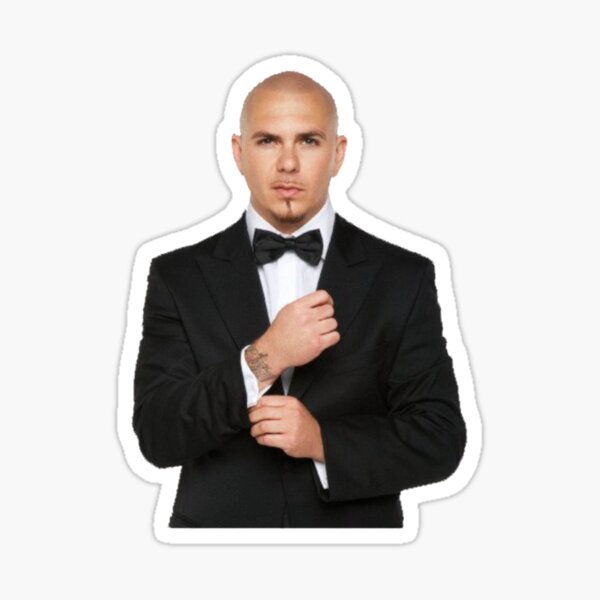 "Pitbull singer" Sticker for Sale by onkeyMonkey | Redbubble