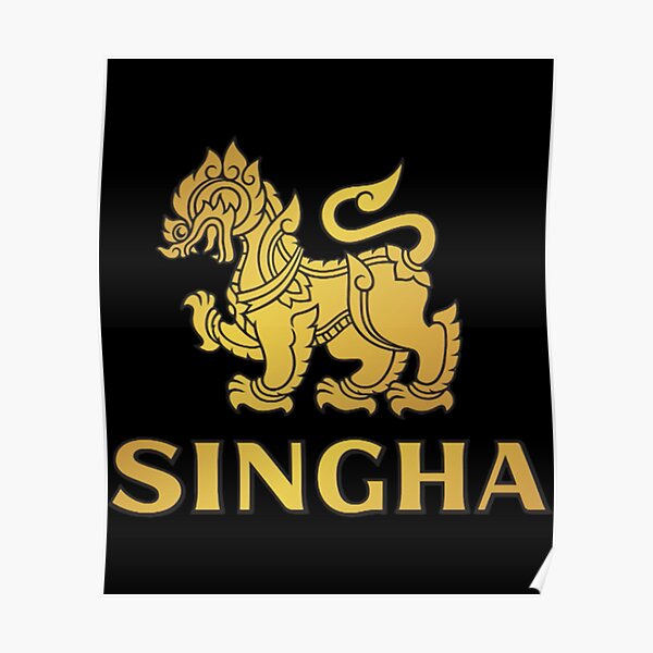 "singha beer Classic " Poster for Sale by OmgIHadThat | Redbubble