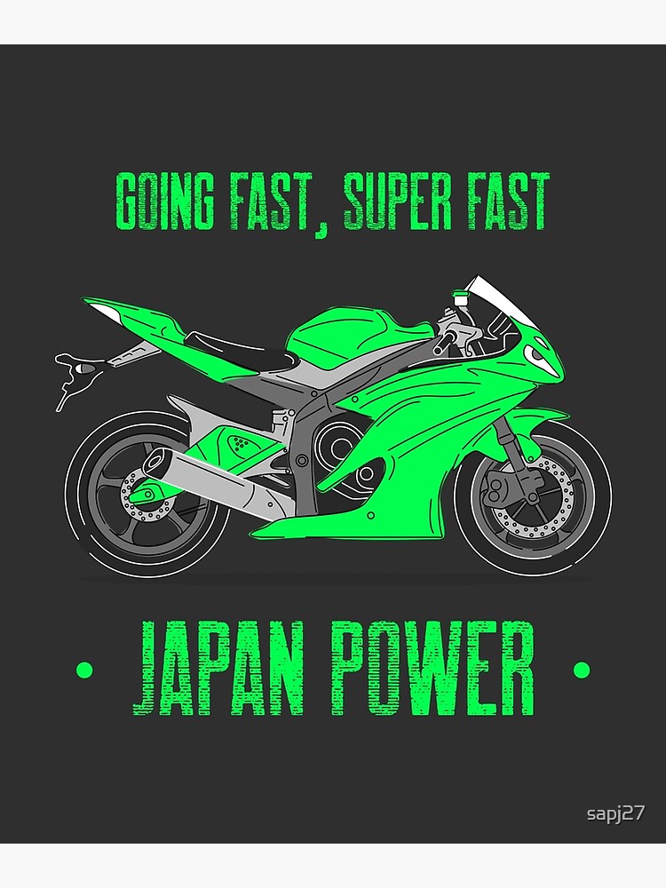 "Going Fast, Super Fast, Japan Power" Poster by sapj27 | Redbubble