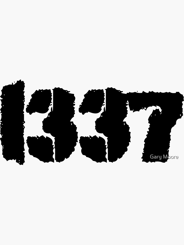 "1337, black text" Sticker for Sale by TeesMi | Redbubble