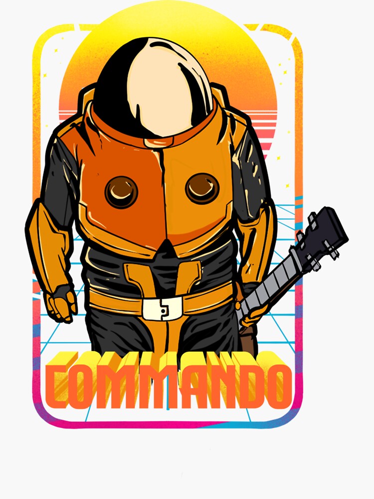 "commando" Sticker for Sale by ErinaEllDesigns | Redbubble