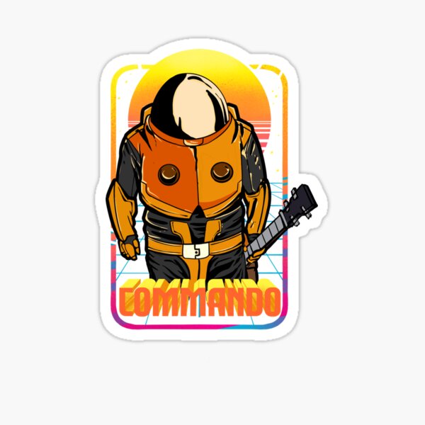 "commando" Sticker for Sale by ErinaEllDesigns | Redbubble