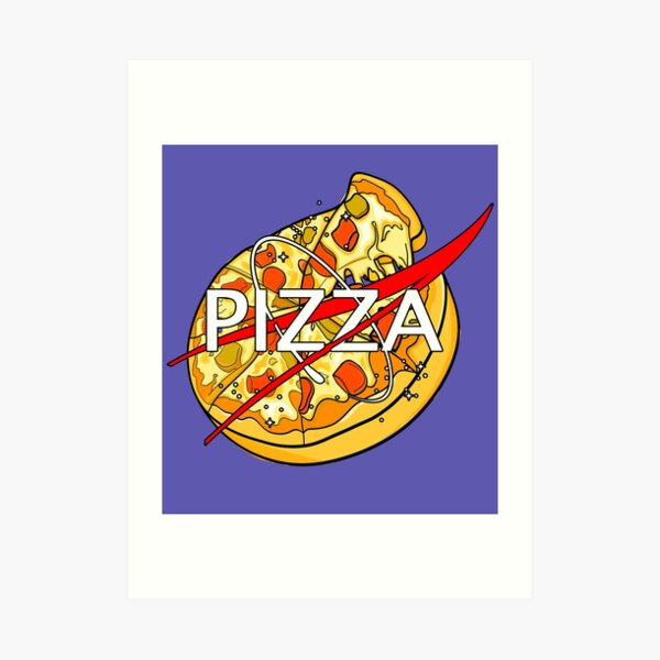 "nasa pizza meme" Art Print for Sale by kukurinsilit | Redbubble