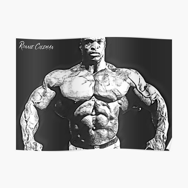 "RONNIE COLEMAN - WING SKETCH" Poster for Sale by HeavyLiftGift | Redbubble