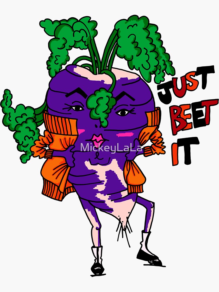 "Beet pop star" Sticker by MickeyLaLa | Redbubble