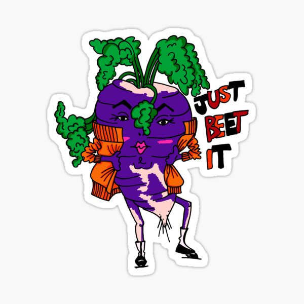"Beet pop star" Sticker by MickeyLaLa | Redbubble
