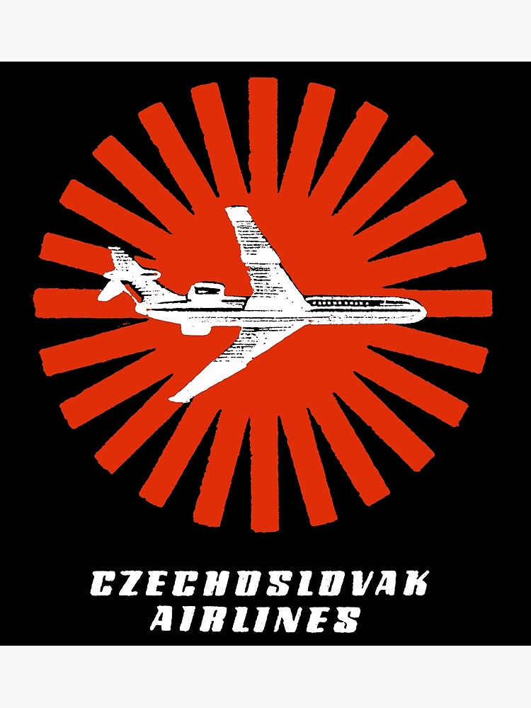"CZECHOSLOVAK AIRLINES - LOGO" Poster by ThrowbackAds | Redbubble