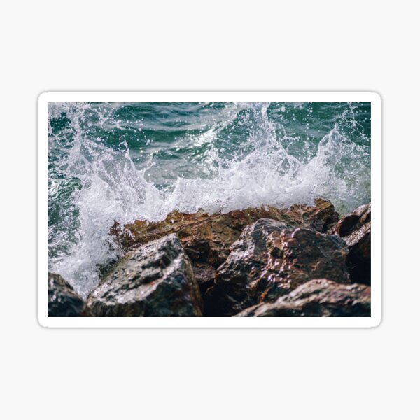 "Blue Ocean Wave Water Splash" Sticker for Sale by artture | Redbubble