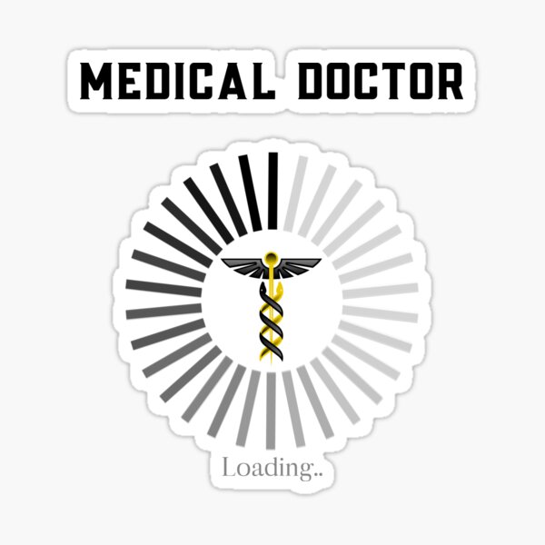 "Medical doctor loading" Sticker for Sale by Norrern | Redbubble