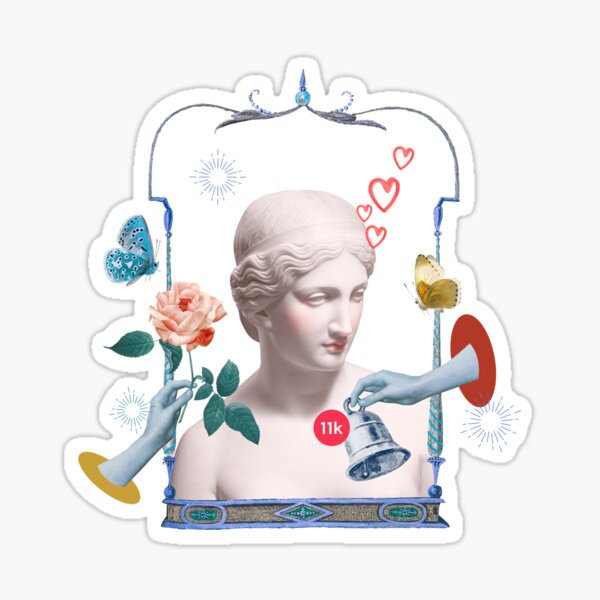 "Greek Goddess Statue Aesthetic" Sticker for Sale by NiaArty | Redbubble