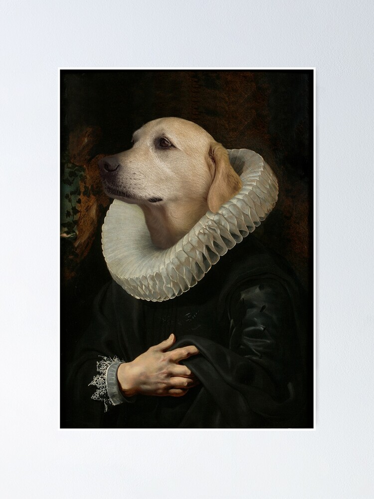 "Loyal Lab Portrait " Poster for Sale by TeaganBurton | Redbubble