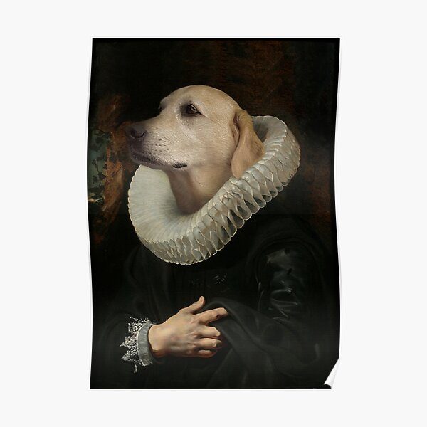 "Loyal Lab Portrait " Poster for Sale by TeaganBurton | Redbubble