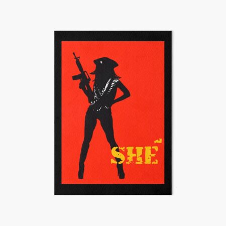 "SHÉ - machete" Art Board Print by TRBNTR | Redbubble