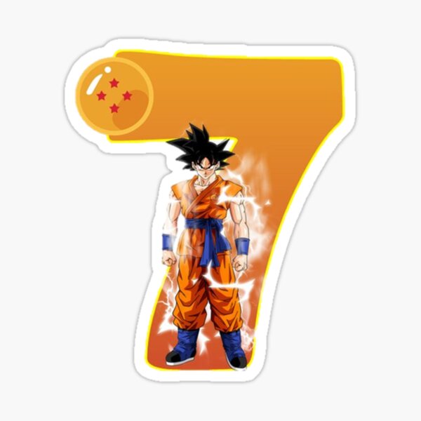"7 dragon ball goku" Sticker for Sale by Mimo2004 | Redbubble