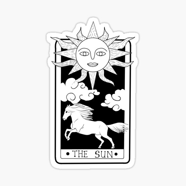 "Tarot Deck, The Sun Tarot Card, Tarot Design" Sticker for Sale by ...