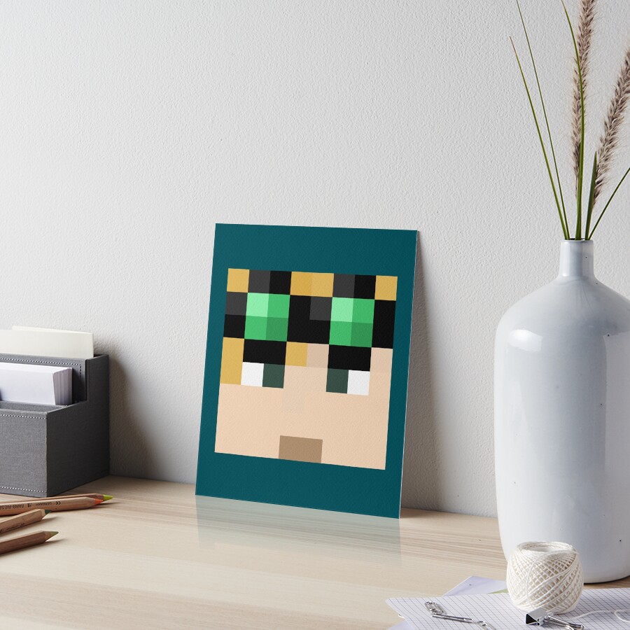 "LividCoffee Minecraft skin - Yogscast Duncan face" Art Board Print for ...