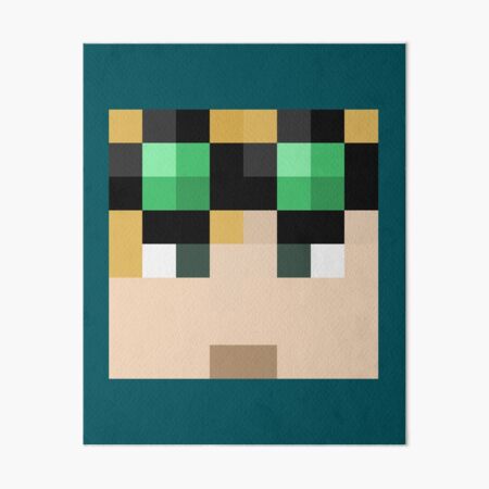"LividCoffee Minecraft skin - Yogscast Duncan face" Art Board Print for ...