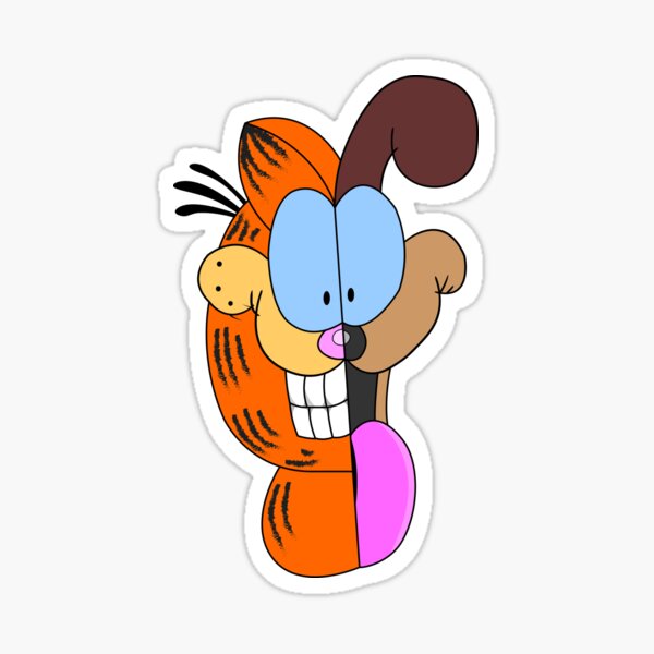 "Garfield and odie" Sticker for Sale by DodoLK | Redbubble