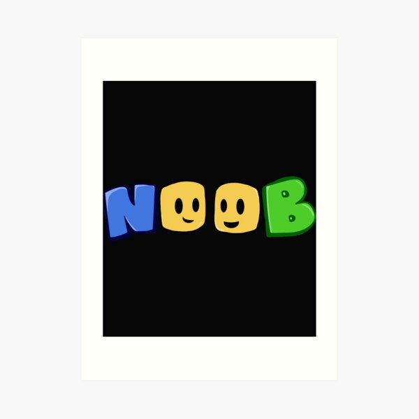 "noob blockheads roblox logo" Art Print by KiddyKustoms | Redbubble