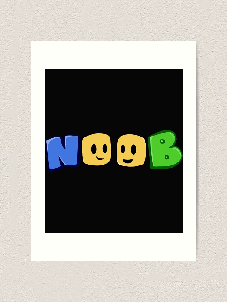 "noob blockheads roblox logo" Art Print by KiddyKustoms | Redbubble