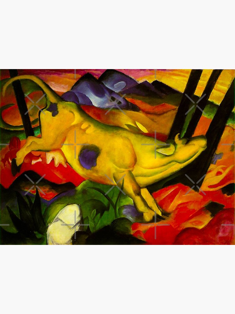 FRANZ MARC HD - The Yellow Cow 1911 Premium Matte Vertical Poster sold ...