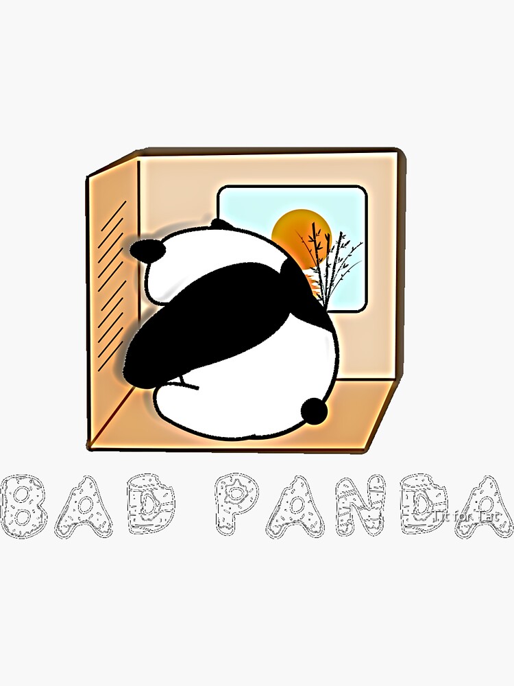 "Bad Panda !" Sticker by Gaben23 | Redbubble
