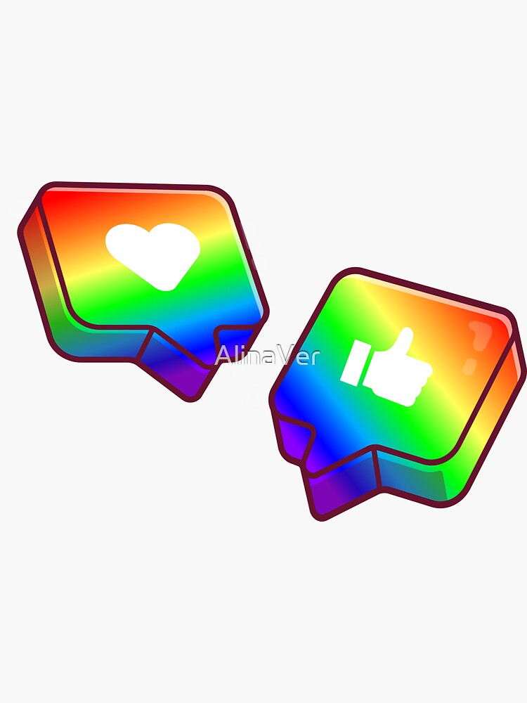 "rainbow color like icons" Sticker for Sale by AlinaVer | Redbubble