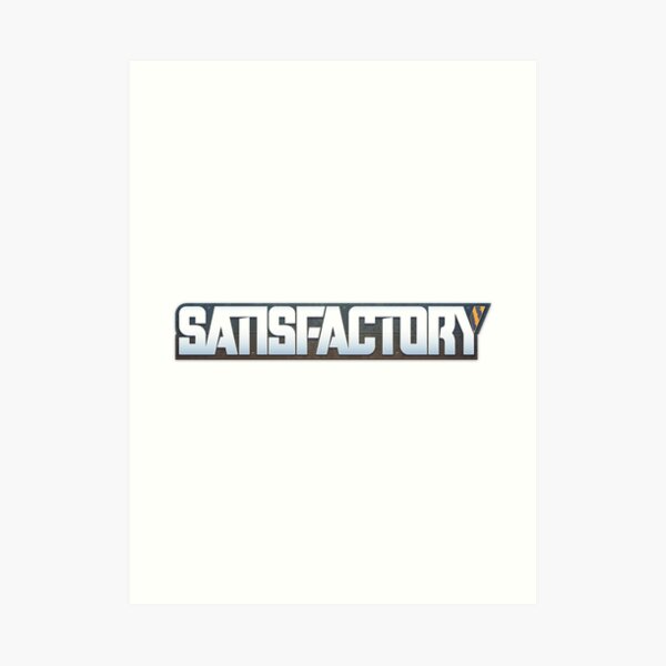"Satisfactory logo" Art Print for Sale by JaroNT | Redbubble