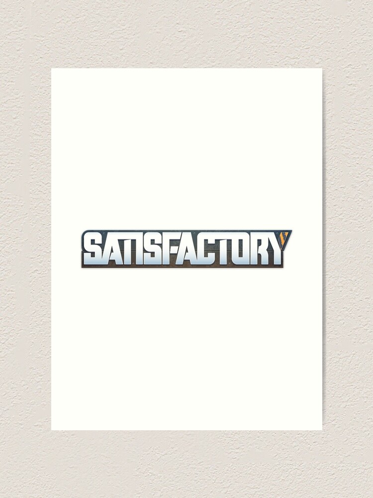 "Satisfactory logo" Art Print for Sale by JaroNT | Redbubble