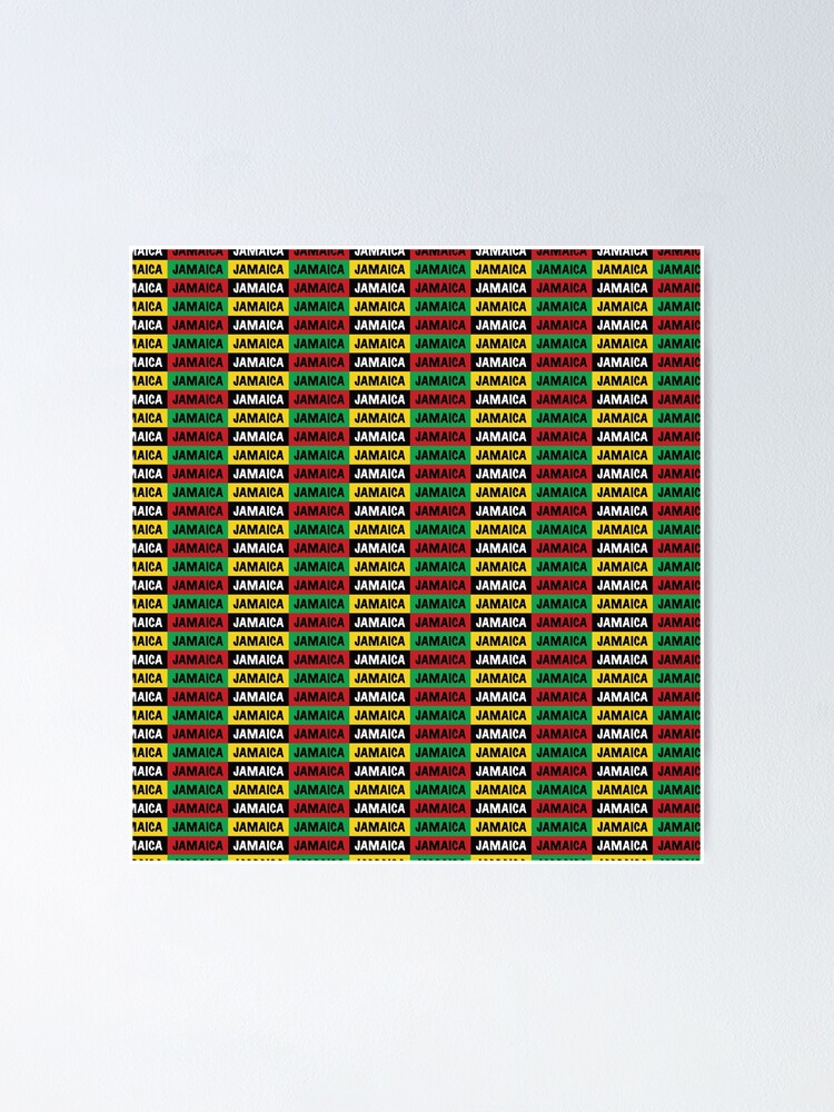 "Jamaica Rectangle Pattern" Poster for Sale by blackartmatters | Redbubble