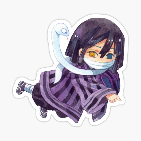 "Iguro Obanai" Sticker for Sale by kurochan2512 | Redbubble