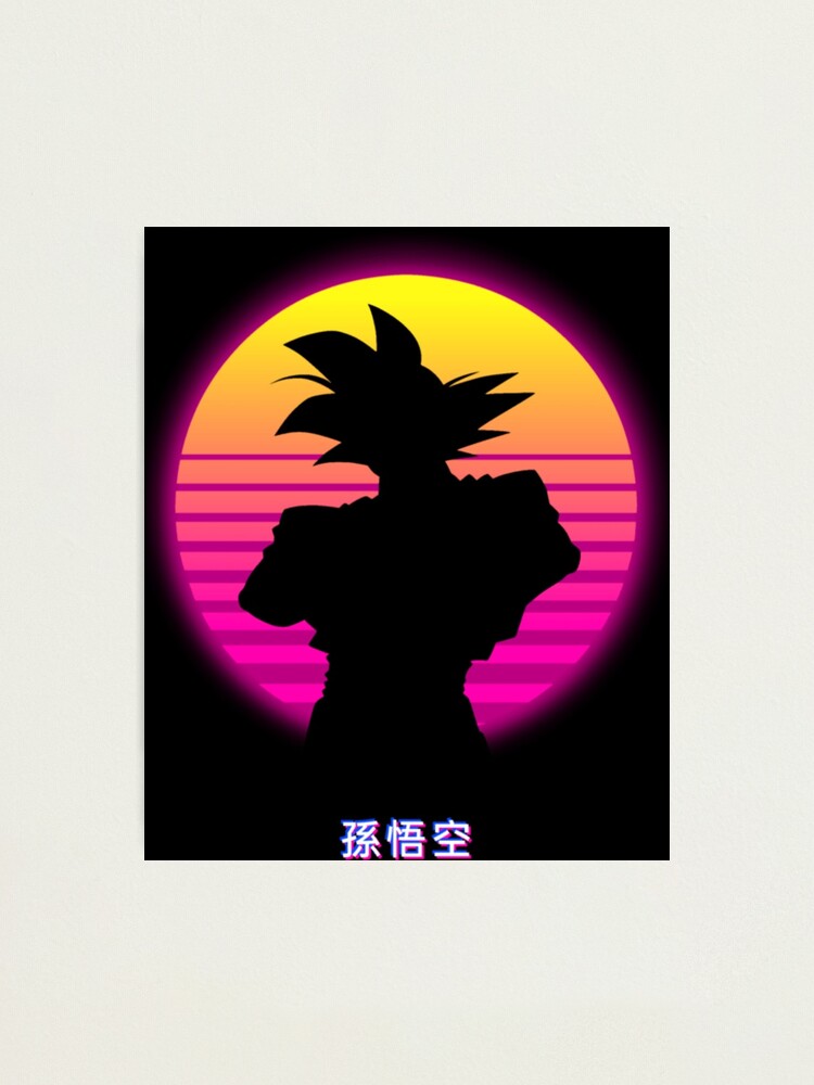 "Son Goku Retro Dragon Ball" Photographic Print for Sale by ...