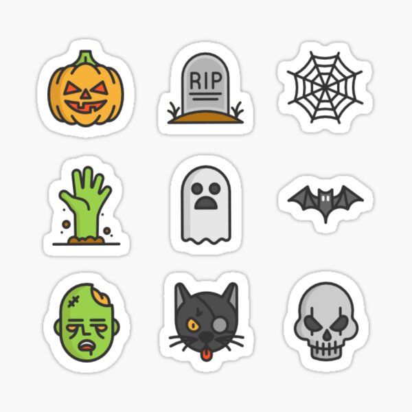 "halloween pack " Sticker for Sale by said-shop | Redbubble
