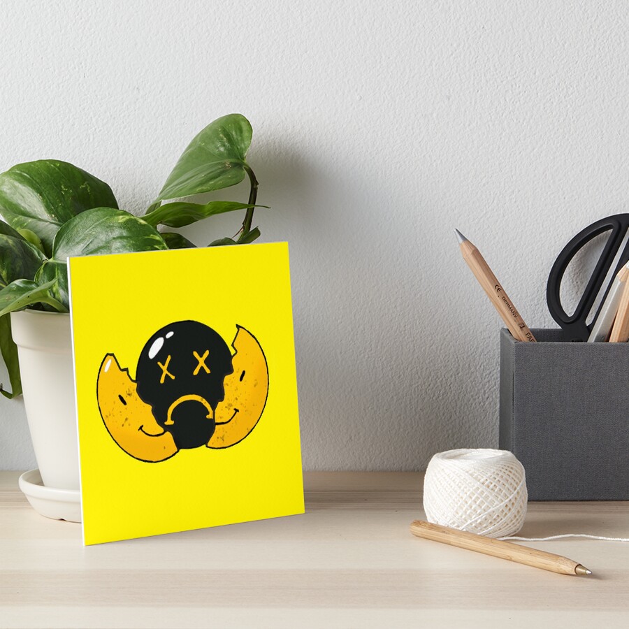 "Glückliche traurige Gesichter. Dead Inside Smiley-Gesicht ...