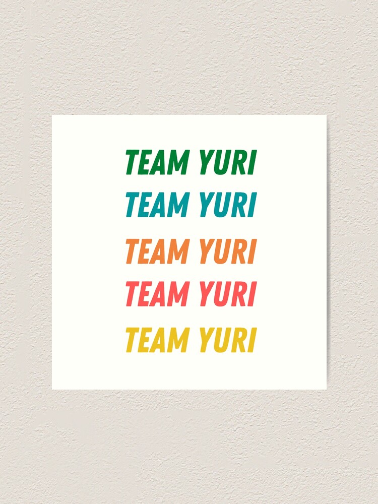 "Team Yuri Pack" Art Print for Sale by Rabia01 | Redbubble