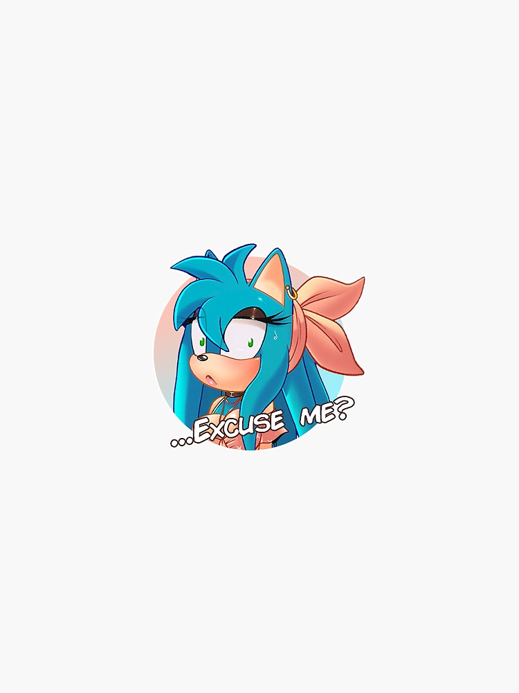 Excuse me? Sticker " Sticker for Sale by AuntyMoira | Redbubble