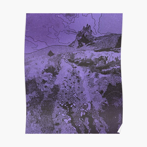 "Purple Castle Dotwork Ink" Poster for Sale by CheHojas | Redbubble