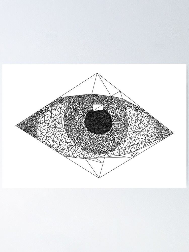 "Geometric Eye" Poster by GoliathAntArt | Redbubble
