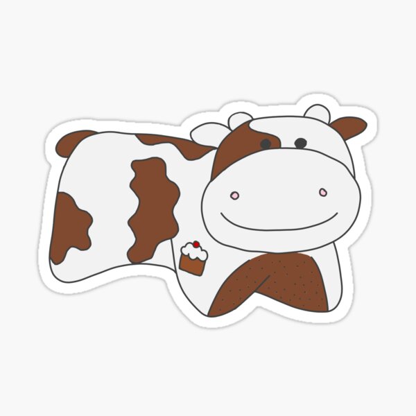 "chocolate milkshake cow" Sticker for Sale by froggycreates | Redbubble